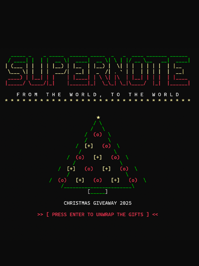 Let's draw the winners for the 2025 Christmas Giveaway – Supernote