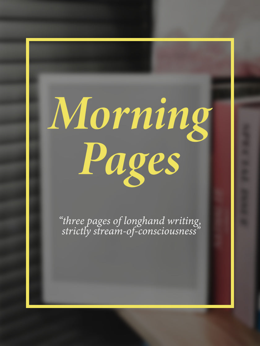 Utilize the "Morning Pages" method with Supernote for creative recover